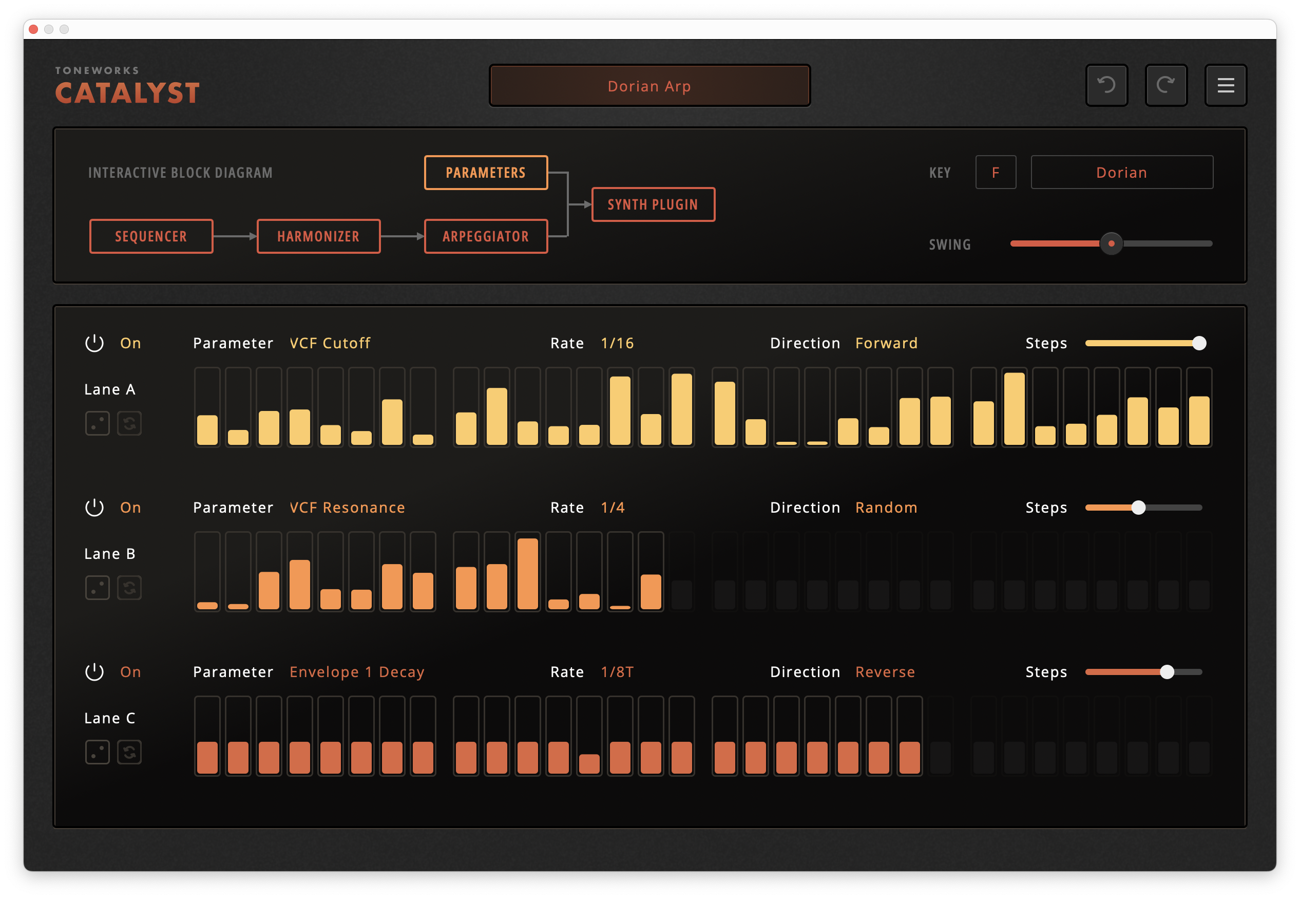 Toneworks Catalyst: secuenciador, armonizador y arpegiador en un plugin ...