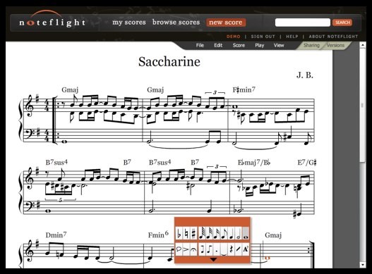 Noteflight, un editor de partituras basado en web | Hispasonic