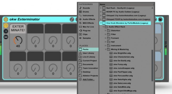 One Knob Wonders, 64 efectos de Isotonik para Ableton Live | Hispasonic