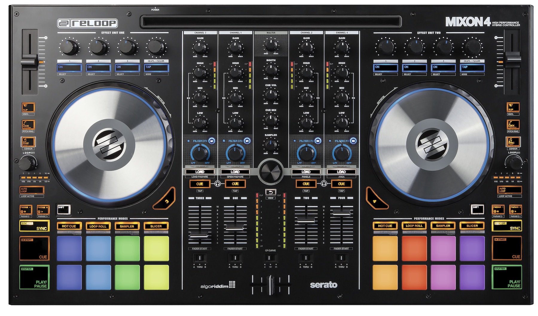Reloop Mixon 4, controlador integral para Serato DJ y Djay Pro | Hispasonic