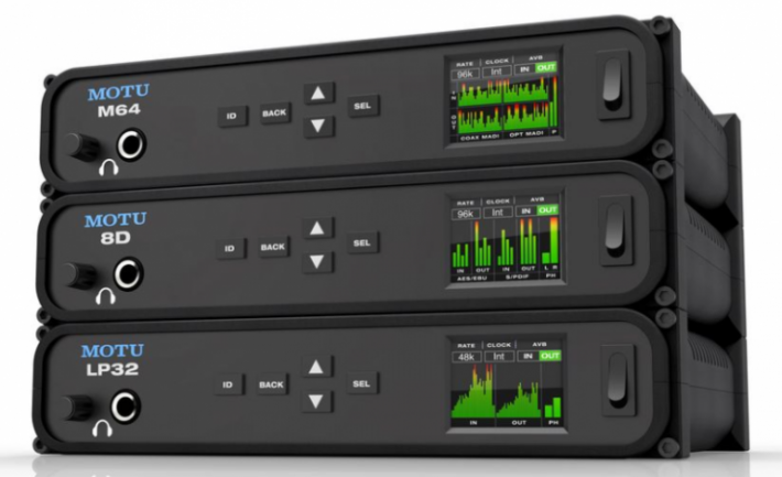 MOTU M64, 8D y LP32, nuevas interfaces de audio conectables entre sí ...