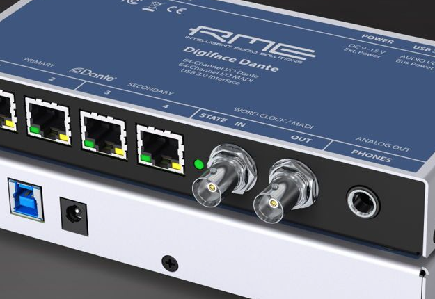 RME Digiface Dante y AVB conectan audio sobre Ethernet y USB | Hispasonic