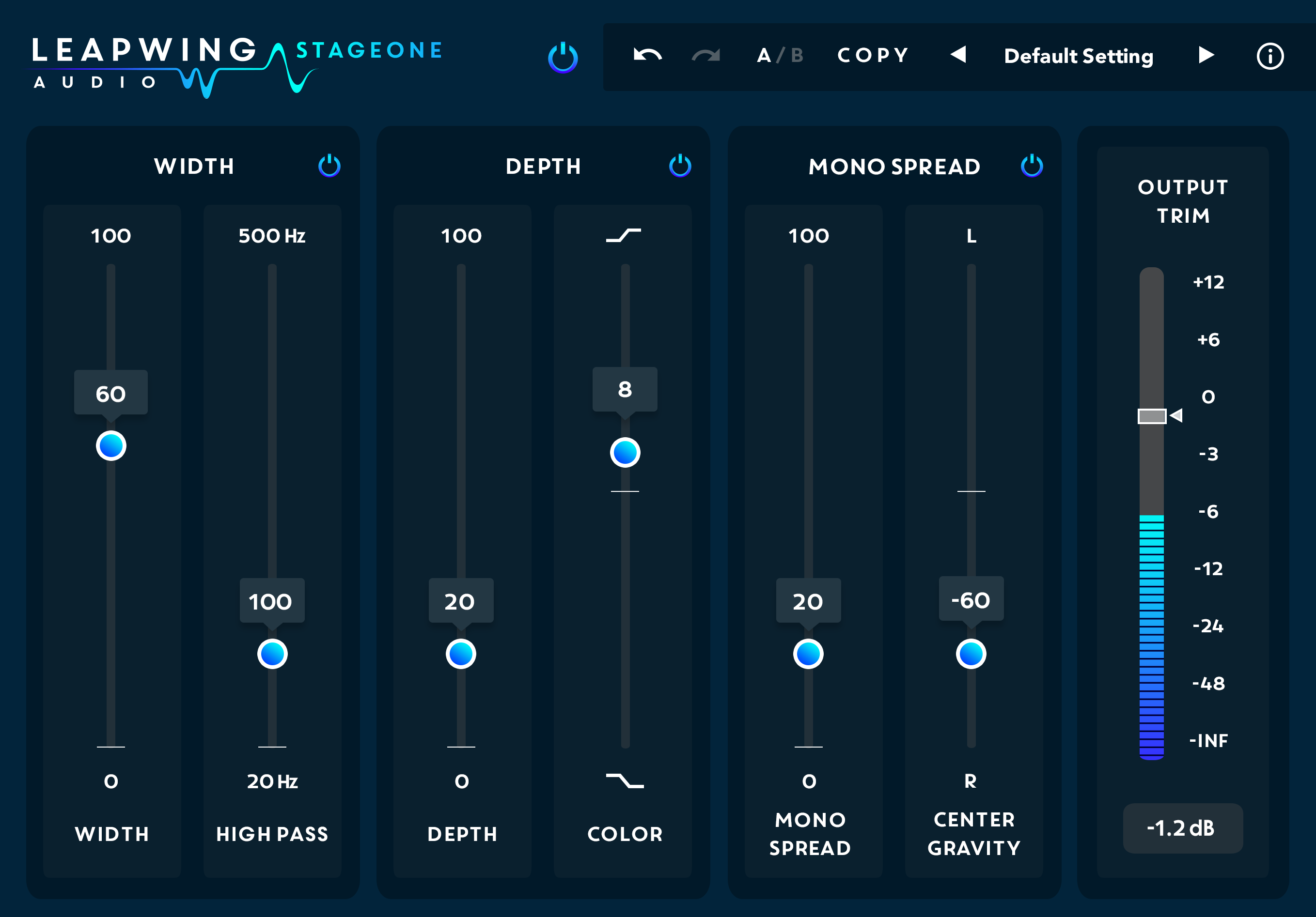 Leapwing Audio StageOne, un plugin para mejorar la profundidad y sensación estereo | Hispasonic