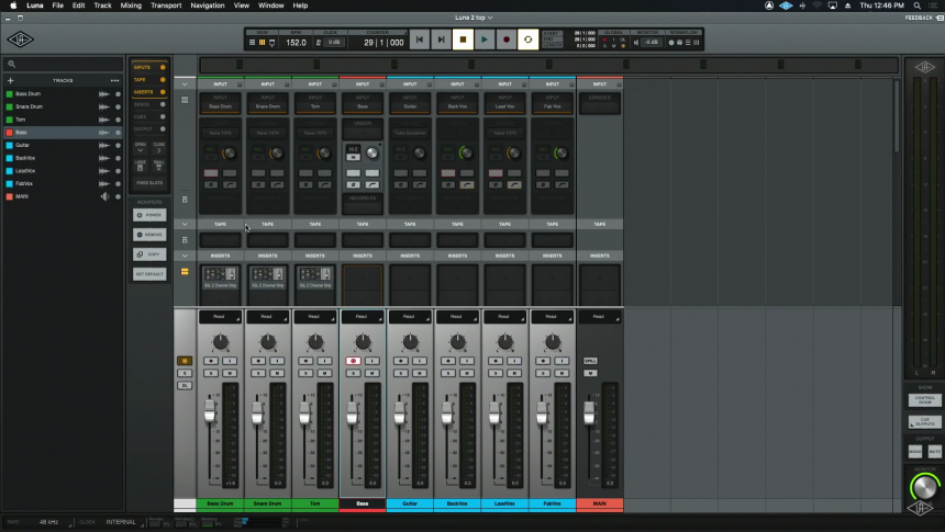 Luna, el DAW de Universal Audio para sus interfaces Apollo Thunderbolt ...