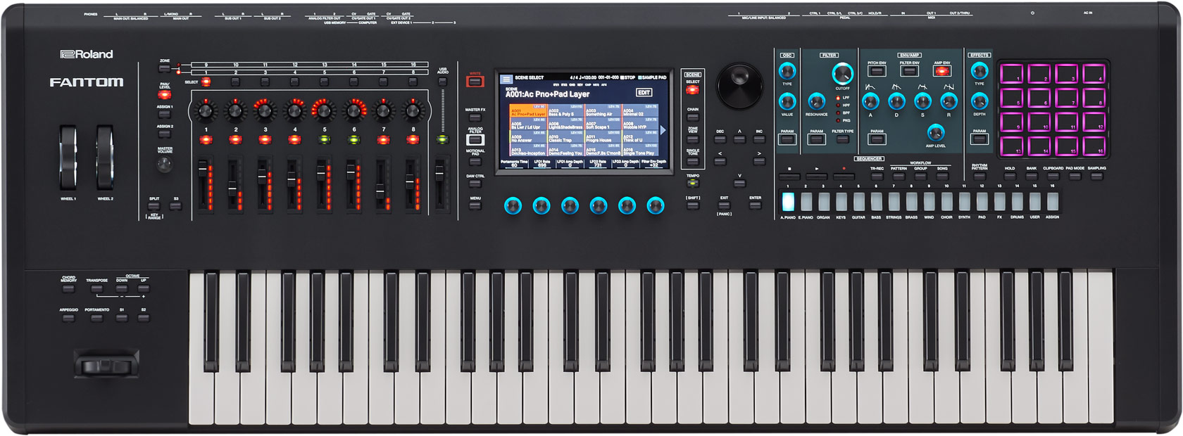 Roland Fantom 6, 7 y 8: la actualización 1.6 del firmware añade pianos Supernatural | Hispasonic