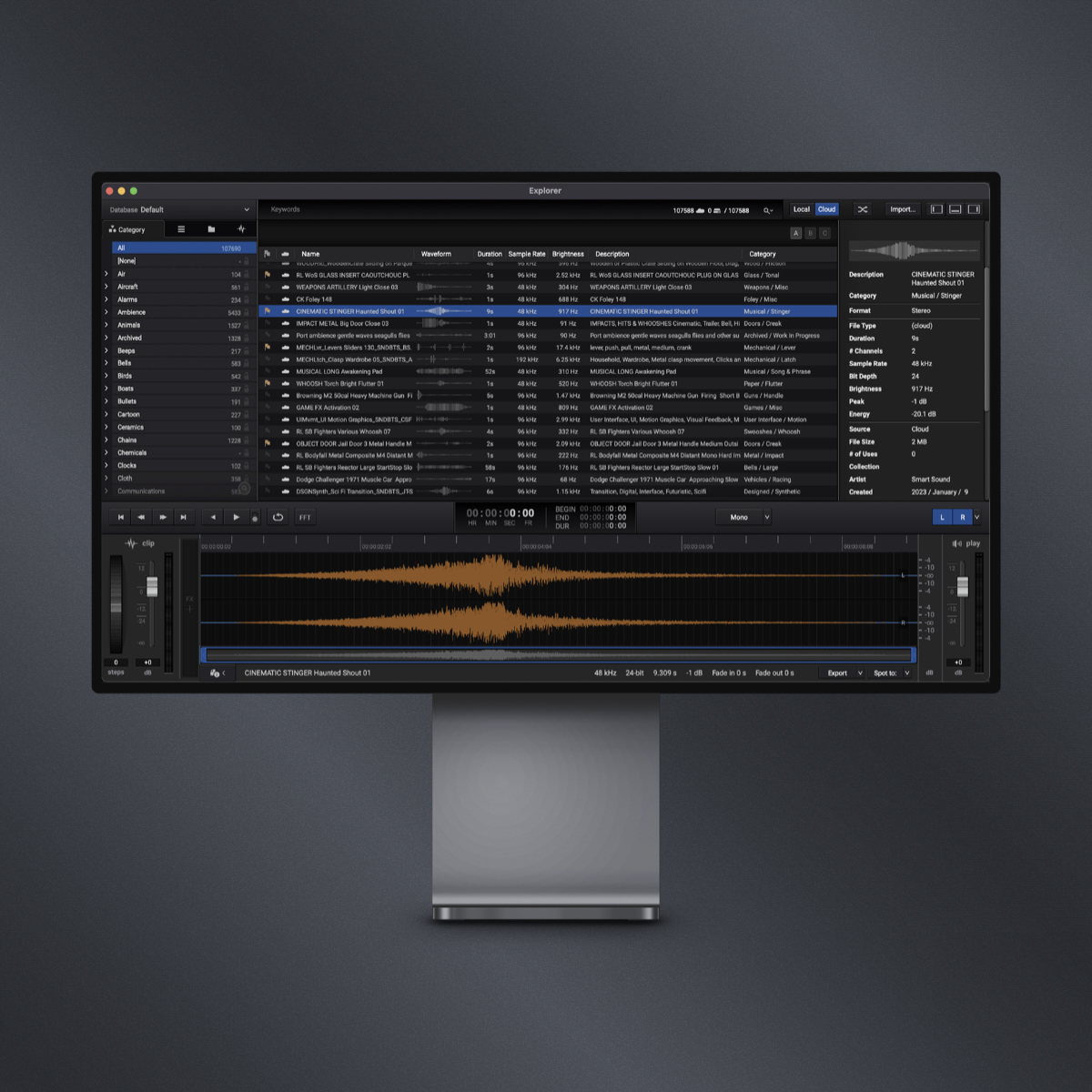 Sound Particles Explorer SFX Cloud: más de 100.000 efectos de sonido ...