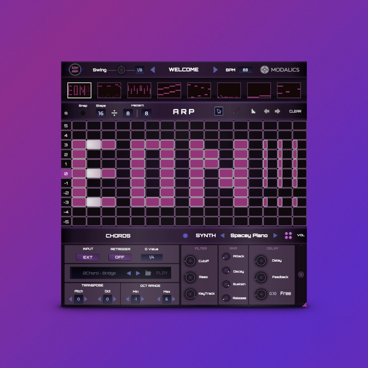 Modalics EON-Arp, un arpegiador avanzado en plugin que es gratis por ...