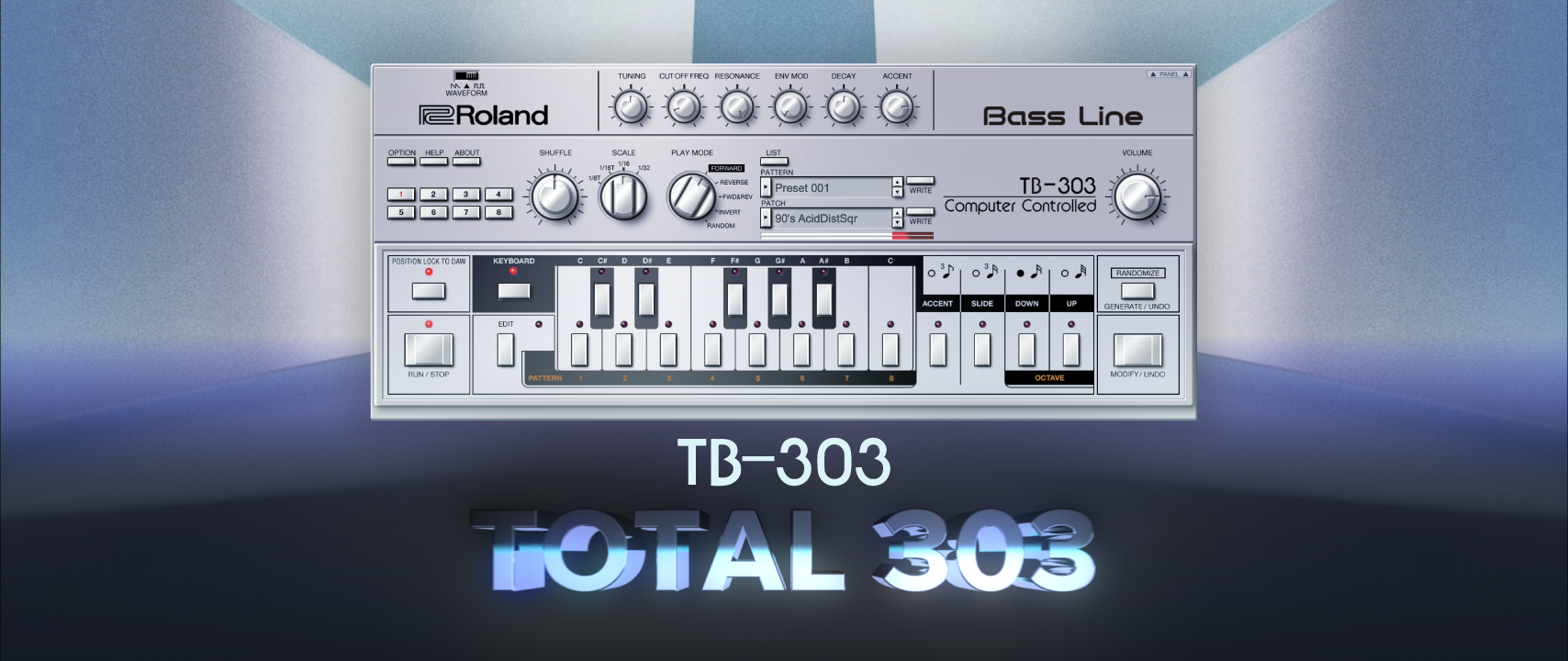 Roland Total 303: TB-303 virtual y 8 expansiones por 149$ hasta el 31 de marzo | Hispasonic