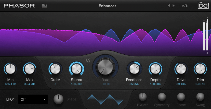 UVI Phasor, un phaser enriquecido en plugin | Hispasonic