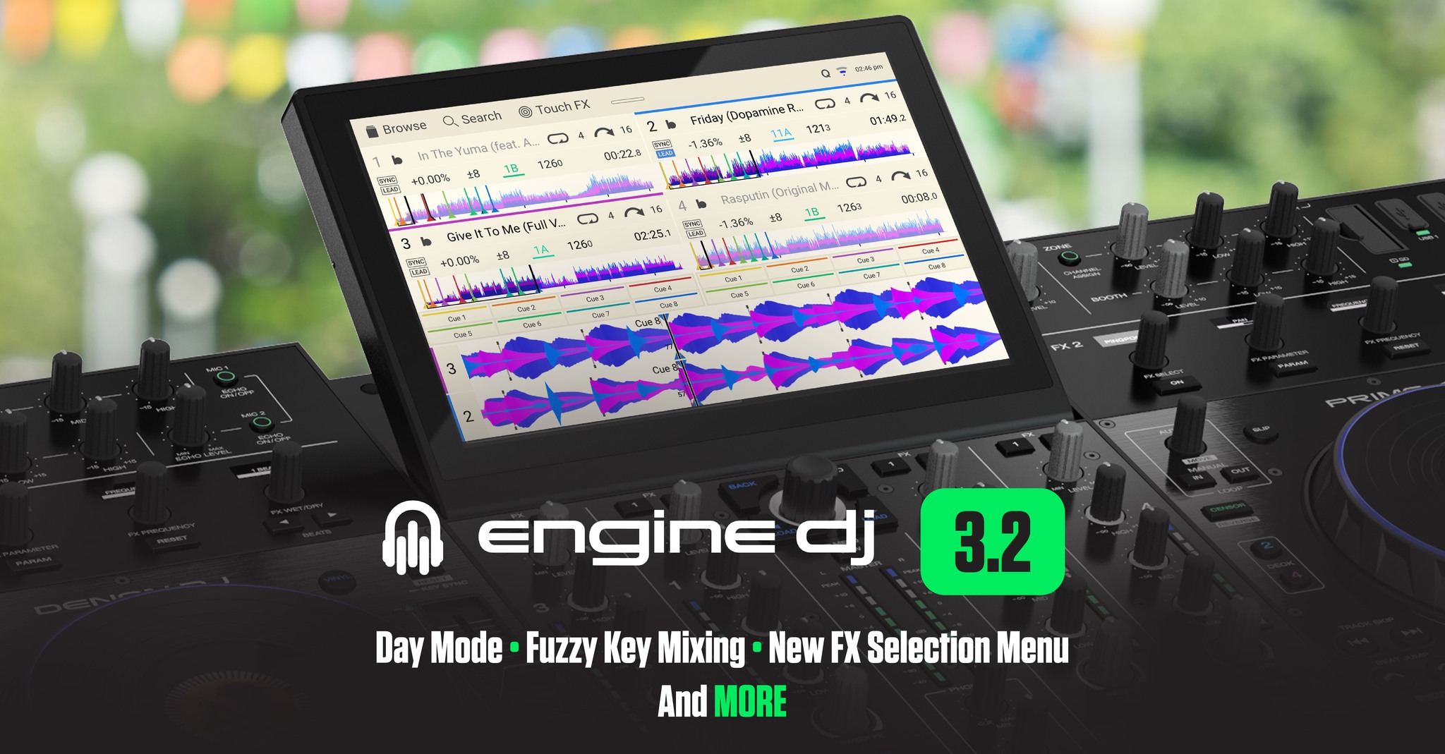 Engine DJ 3.2 incorpora el Day Mode a las pantallas de los dispositivos ...