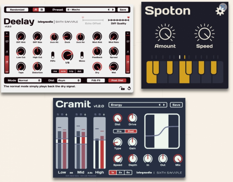 Deelay, Cramit, Spoton: tres plugins gratuitos de Sixth Sample | Hispasonic