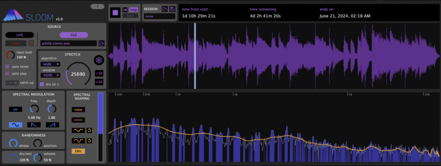 Anemoid Sloom, inspirador y ágil creador de texturas por timestretching ...