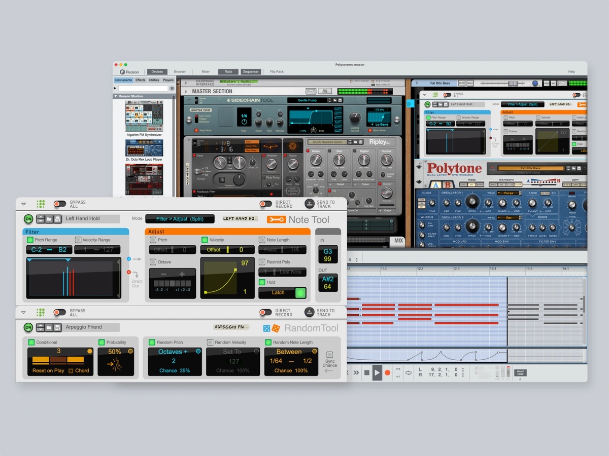 Reason 13.1 llega con nuevos dispositivos MIDI y con un 60 % de ...