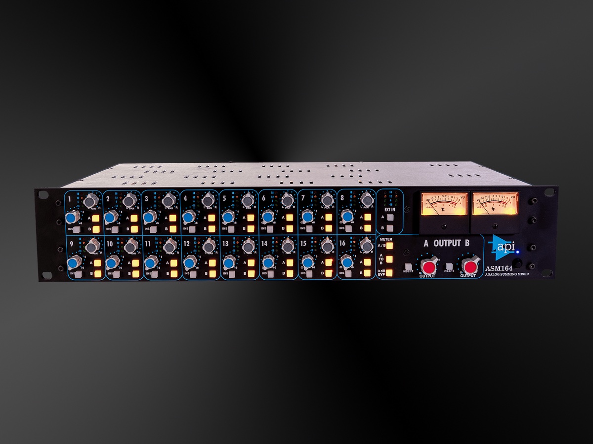 API ASM164, un sumador analógico de 16 canales y 2 buses con la magia de API | Hispasonic