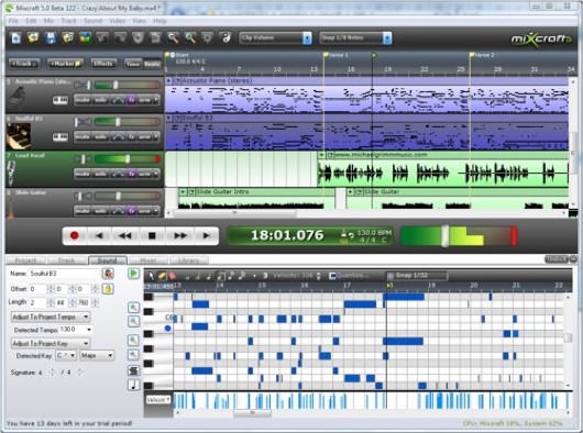 Ya está disponible Acoustica Mixcraft 5 | Hispasonic