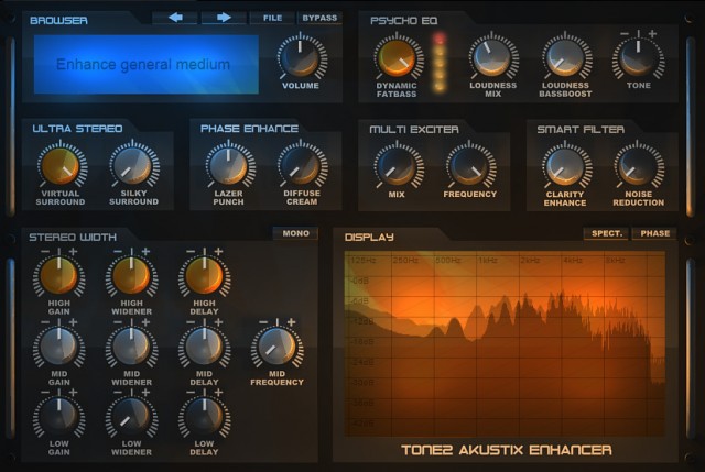 Tone2 AkustiX Enhancer disponible | Hispasonic